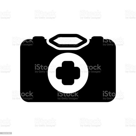 응급 처치 키트 아이콘 디자인 벡터 템플릿 일러스트레이션 가방에 대한 스톡 벡터 아트 및 기타 이미지 가방 건강 진단