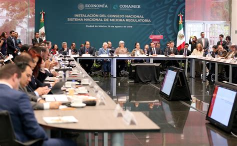 Instalación Del Consejo Nacional De Mejora Regulatoria Comisión