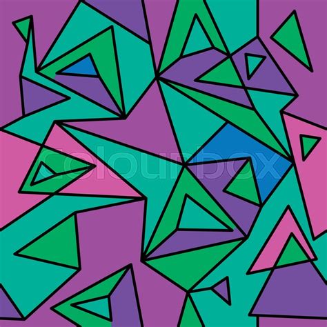 Fragment Of Geometric Cubism Abstract Stock Vector Colourbox