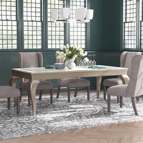 Dcenta Modern Glamourous 1pc Dining Table With Separate Extension