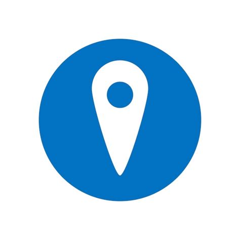 Icono de vector de ubicación puntero del mapa símbolo de ubicación
