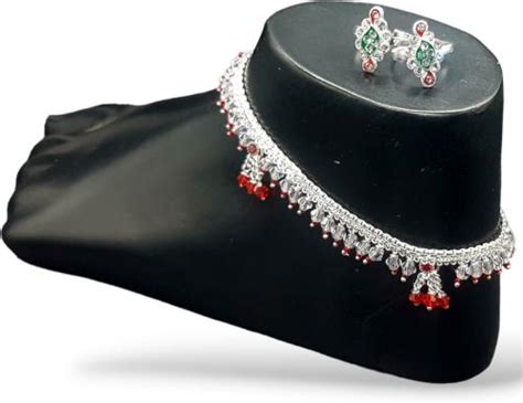 Buy Br Ornaments Elite Bejeweled Women Anklets And Toe Rings Alloy Anklet