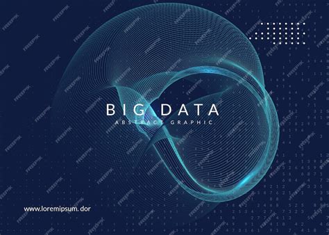 Premium Vector Big Data Background Technology For Visualization Artificial In