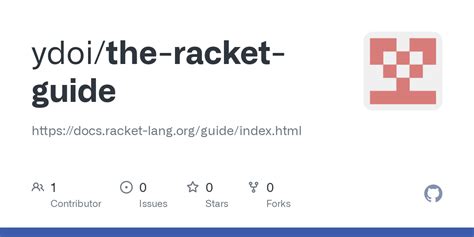 GitHub Ydoi The Racket Guide Https Docs Racket Lang Org Guide Index Html