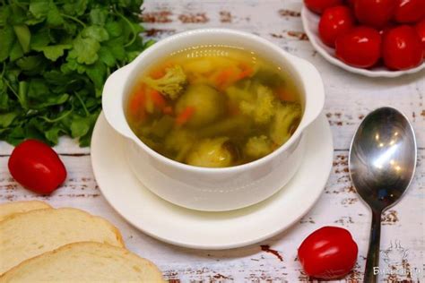 Суп на курином бульоне с овощами Рецепт в 2023 г Овощи Суп