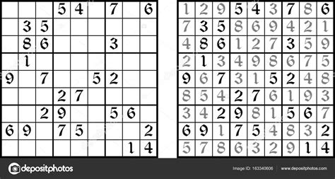 vector sudoku game — stock vector © crvl 163340606