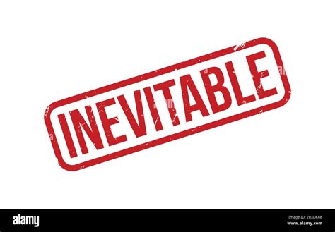 Red Inevitable Rubber Stamp Seal Vector Stock Vector Image And Art Alamy