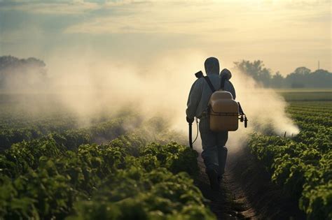 Premium Ai Image Person Applying Insecticide For Crop Protection