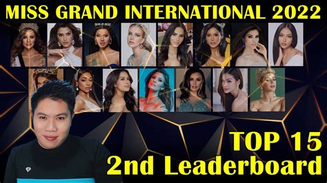 Miss Grand International 2022 2nd Leaderboard Top 15 Youtube