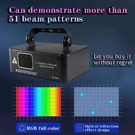Stephanie 500mw RGB Laser Beam Line Scanner Projector For DJ Disco