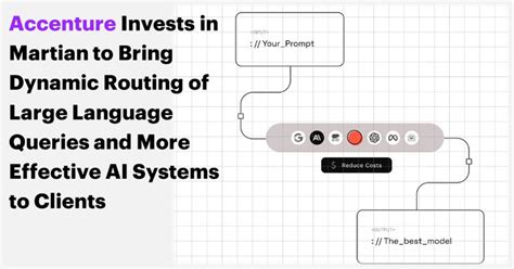Accenture Invests In Martian To Bring Dynamic Routing Of Large Language
