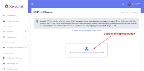 How To Post On Social Media From Csv File With Chatpion Bulk Post Planner Xerone It