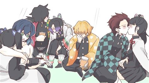 Tanjiro X Inosuke Kiss