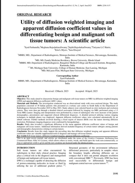 PDF Utility Of Diffusion Weighted Imaging And Apparent Diffusion