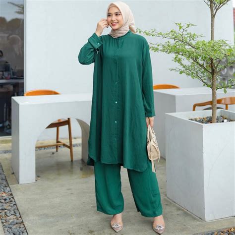 Jual SETELAN JUMBO ONESET WANITA JUMBO XXL XXXXL POLOS CRINKLE AIRFLOW PREMIUM LD ATASAN