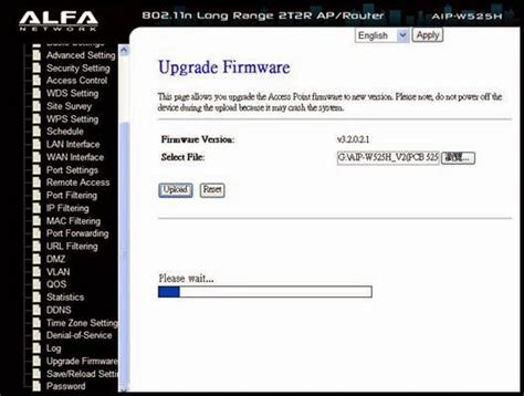 How To Upgrade Firmware And Configuration ALFA Network Inc