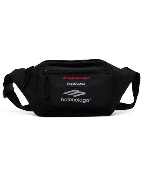 Balenciaga Black Explorer Beltpack For Men Lyst