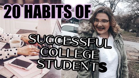 20 Habits Of Successful College Students Youtube
