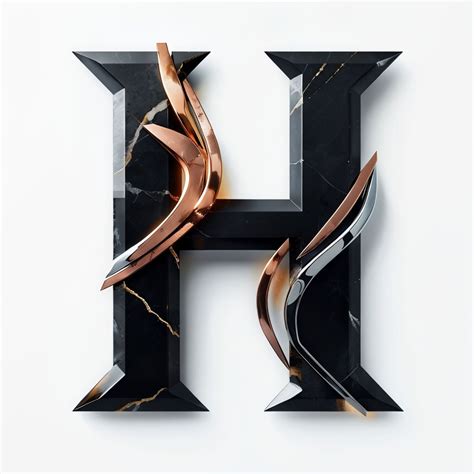 Futuristic Obsidian Letter L Monogram Design On Dark Background