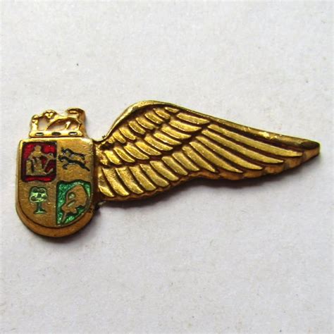 South African Airforce Old Saa Airways Cabin Crew Wing Badge For Sale