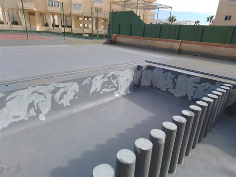 Impermeabilizaci N Con Poliurea Piscina Urb Playa Xeraco Reimper