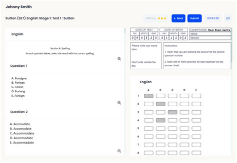 11 Plus Sutton Set Sutton Grammar Mock Test Mock Exam Centre