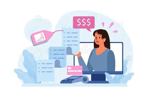 Pink Tax Concept Gender Based Price Discrimination Stock Vector