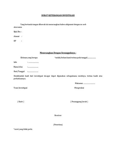 Surat Investigasi Pdf
