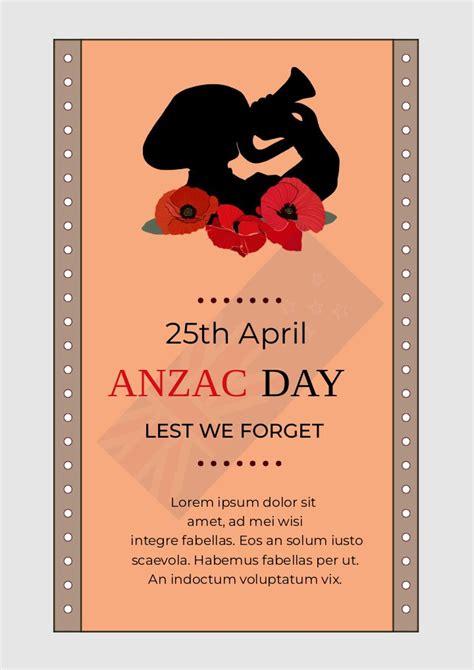 Poster Featuring Silhouette Of An Australian New Legion Soldier On