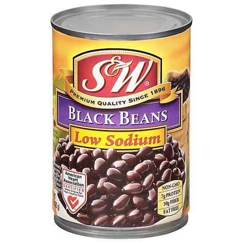 Sandw Beans Black 50 Less Sodium 15 Oz Vons