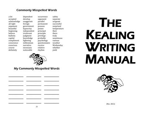 Pdf Commonly Misspelled Words T Kealing Writing …10 19 My Commonly