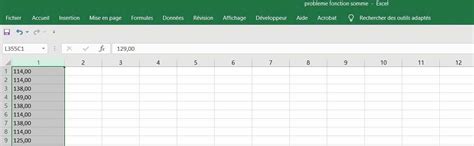 Renommer Colonne En Lettres Pour Résoudre Fonction Somme