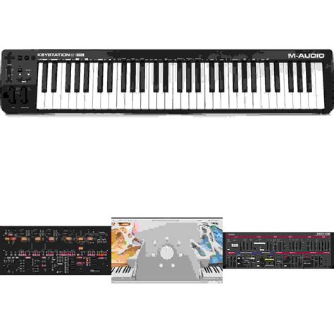 M Audio Keystation 61 Mk3 61 Key Keyboard Controller And Synthesizer
