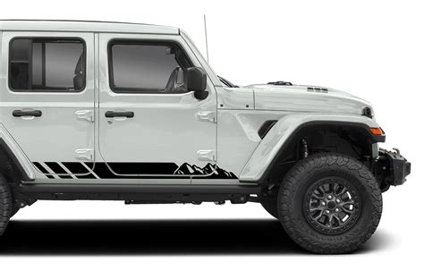 Decal Star For Jeep Wrangler Jl Jk Tj Yj Army Sport 4x4 Design Vinyl