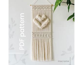 Macrame PATTERN PDF Pattern Instruction And Knot Guide Etsy