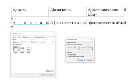 Ajustar Texto En Una Tabla Wordexperto
