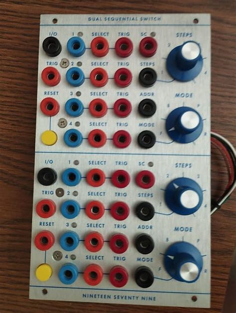 1979 Buchla Format Dual Sequential Switch Modular Synthesizer Reverb
