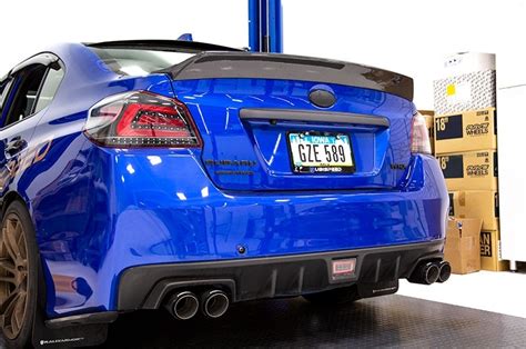 Olm Single Point Duckbill Trunk Spoiler Carbon Fiber 15 Wrx Sti