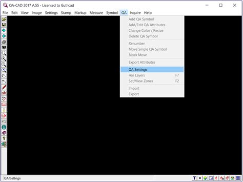 How To Save And Open Qa Cad Configuration File Table Definition File