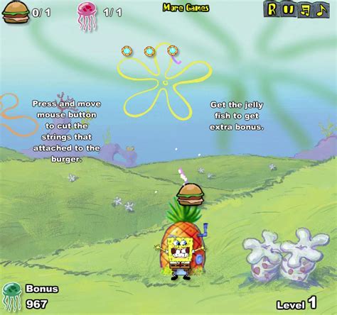 Spongebob Squarepants Burger Swallow Play Online On Flash Museum 🕹️