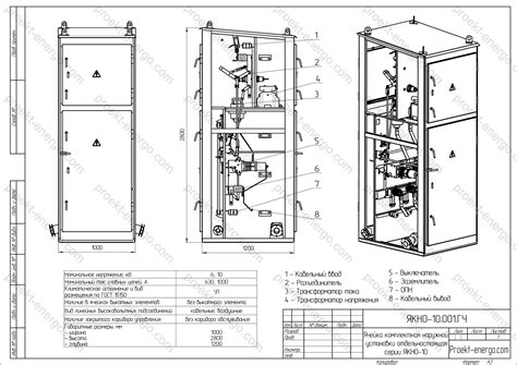 ЯКНО 10 ПККЗ 10 ПККЗ ячейка карєрна зовнішньої установки окремо стояча Проект Енерго