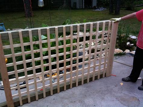 DIY Embracing The Idea How Hard Can It Be Handmade Trellis Privacy Barriers