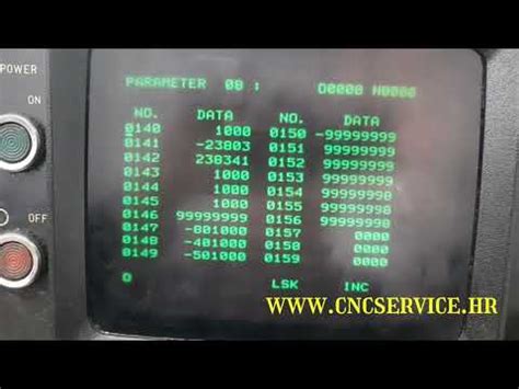 Fanuc 6M Fanuc 6T Diagnostic Parameters Hand Mode YouTube