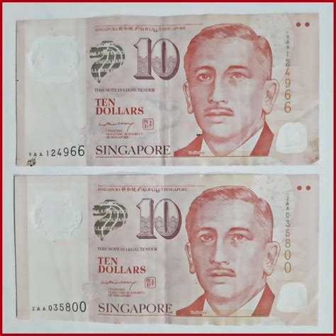 Sgd 10 Polymer Note Lhl Signature 2aa And 9aa Hobbies And Toys Memorabilia And Collectibles