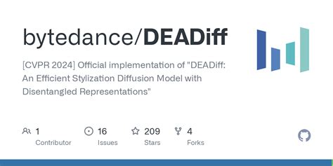 Github Bytedancedeadiff Cvpr 2024 Official Implementation Of Deadiff An Efficient