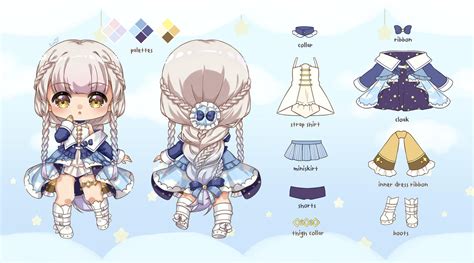 Chibi Reference Sheet Commission On Fiverr By Cartoonydesu On Deviantart
