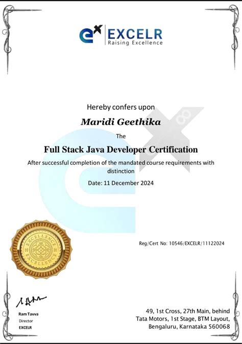 Excelr Javafullstack Certification Careergrowth Learning