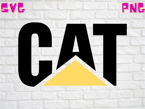 Caterpillar Construction Equipment Logo Cat Svg Digital File Etsy