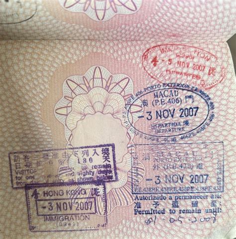 Some Interesting Passport Stamps From My Families Passports R