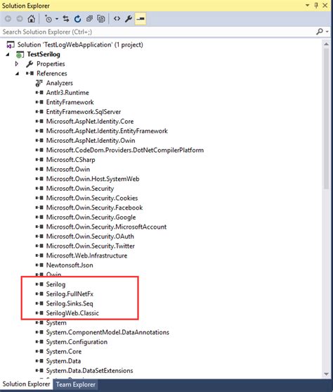 Serilog Configuration